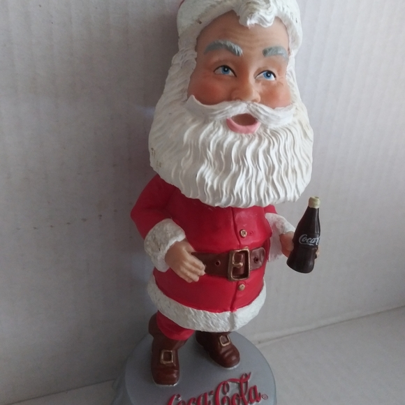 Coca Cola | Holiday | Santa Claus Bobblehead Coke Cola And Carls Jr ...